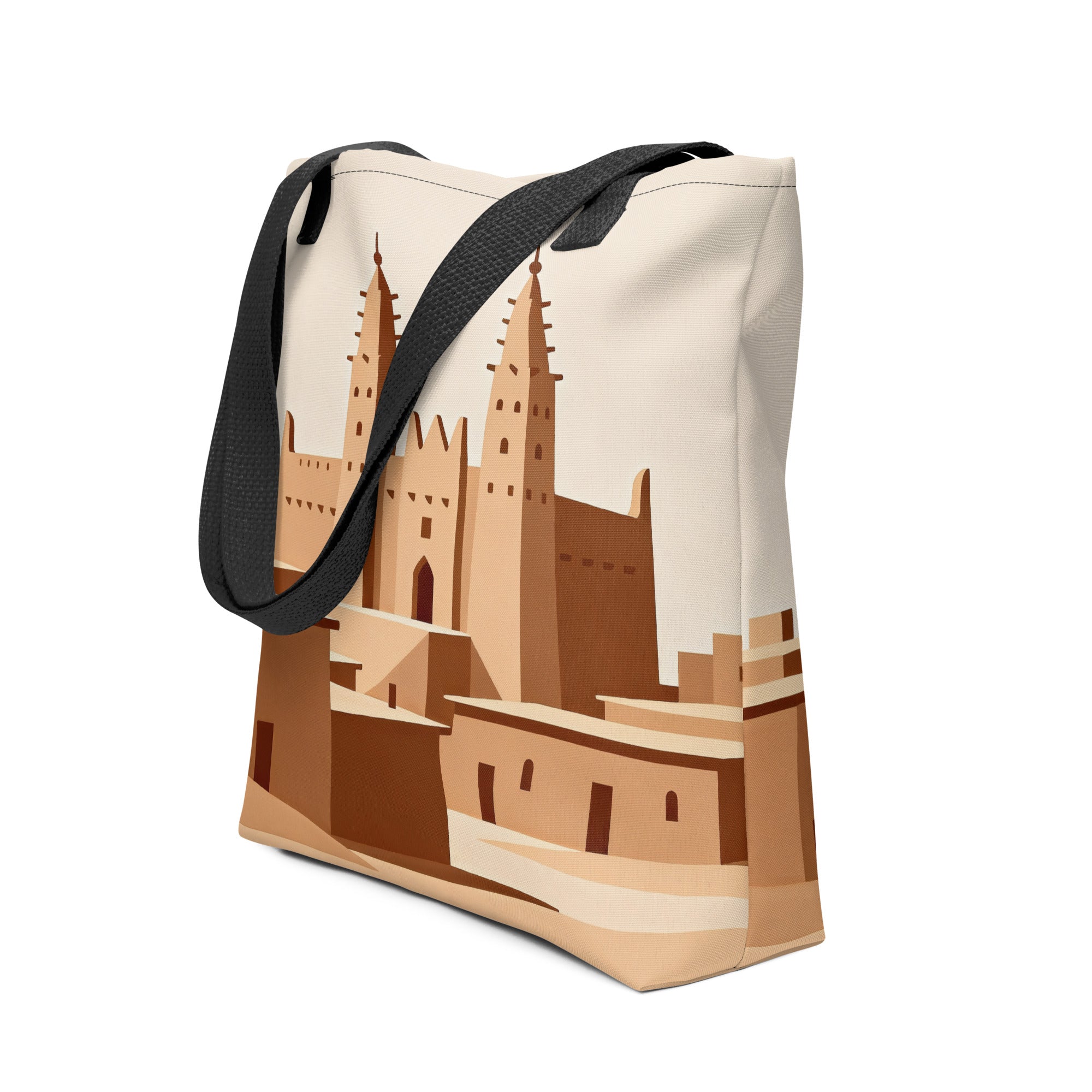 The Origin Sahelian Mosque Tote bag - Sudanese Mosque Silhouettes Desi ...