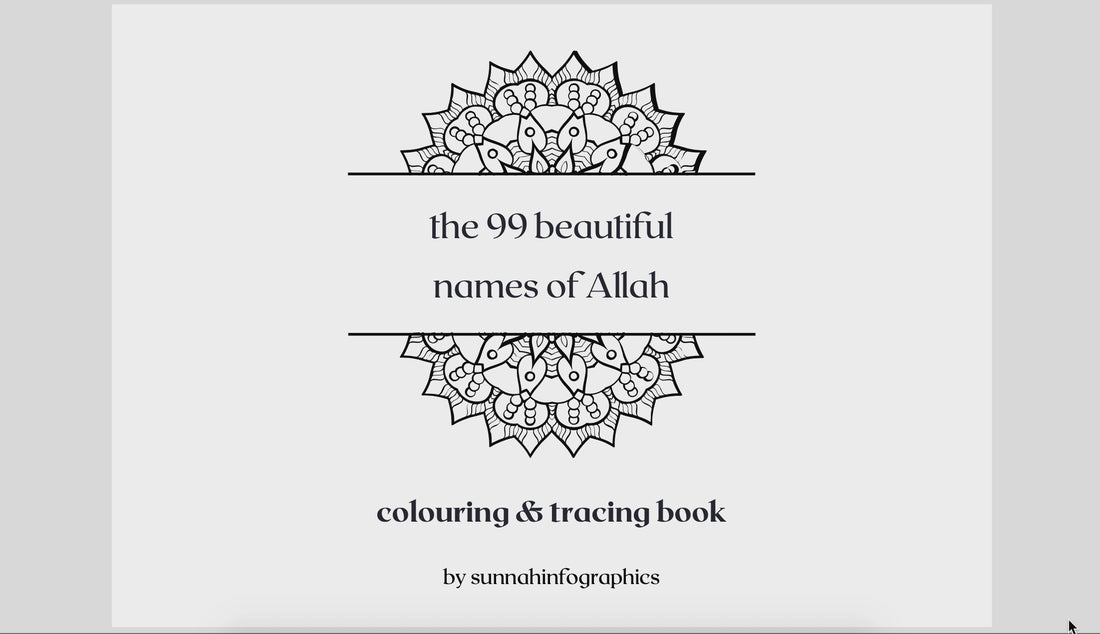 The 99 Names of Allah Colouring & Tracing Collection (Bonus Resource I ...